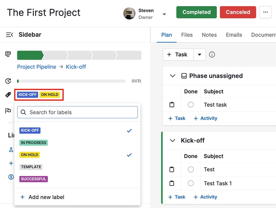 Projects by Pipedrive FAQ - Knowledge Base | Pipedrive